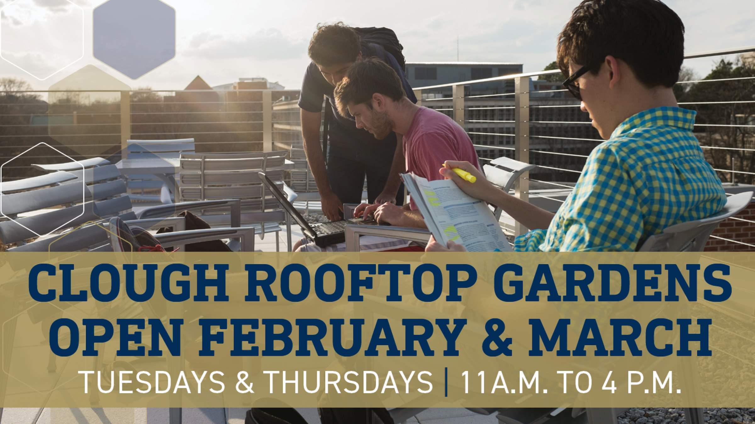 Clough Rooftop Gardens open February and March | Georgia Tech Library